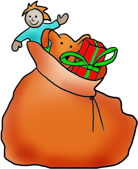 Christmas Gifts In Sack - Christmas Presents Clipart - Full Size ...
