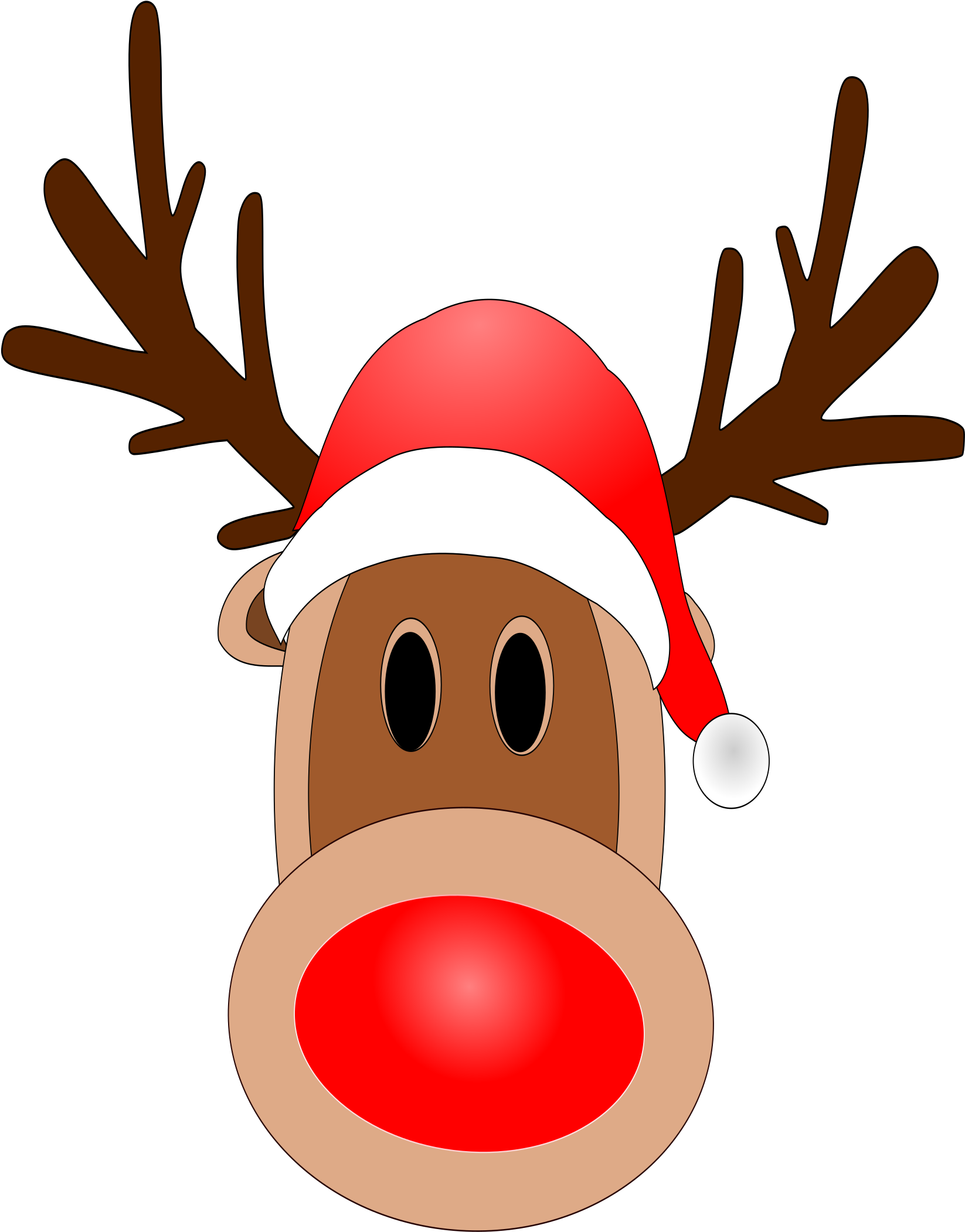 Clip Arts Related To - Rudolph Face Clipart - Png Download - Full Size ...