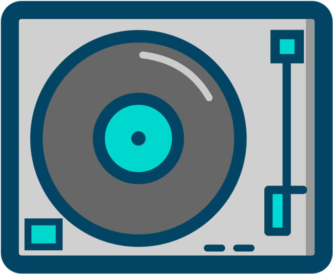 Phonograph Record Computer Icons Drawing Line Art - Phonograph Record ...