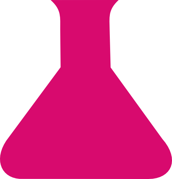 Science Beaker Pink Png Clipart - Full Size Clipart (#907840) - PinClipart
