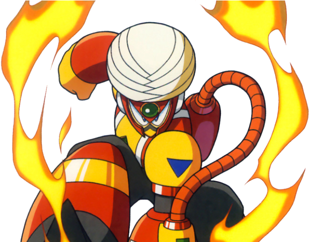 Fire Flames Clipart Comic - Mega Man Flame Man - Png Download - Full ...
