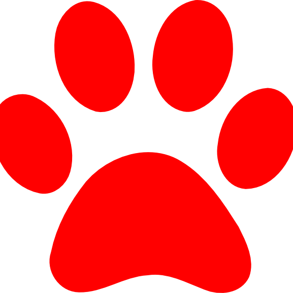 Redpaw Pet Supplies - Dog Paw Red Png Clipart - Full Size Clipart ...