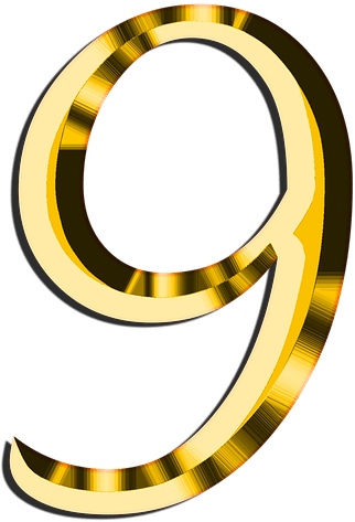 0 Replies 0 Retweets 0 Likes - Gold 9 Clipart - Full Size Clipart ...