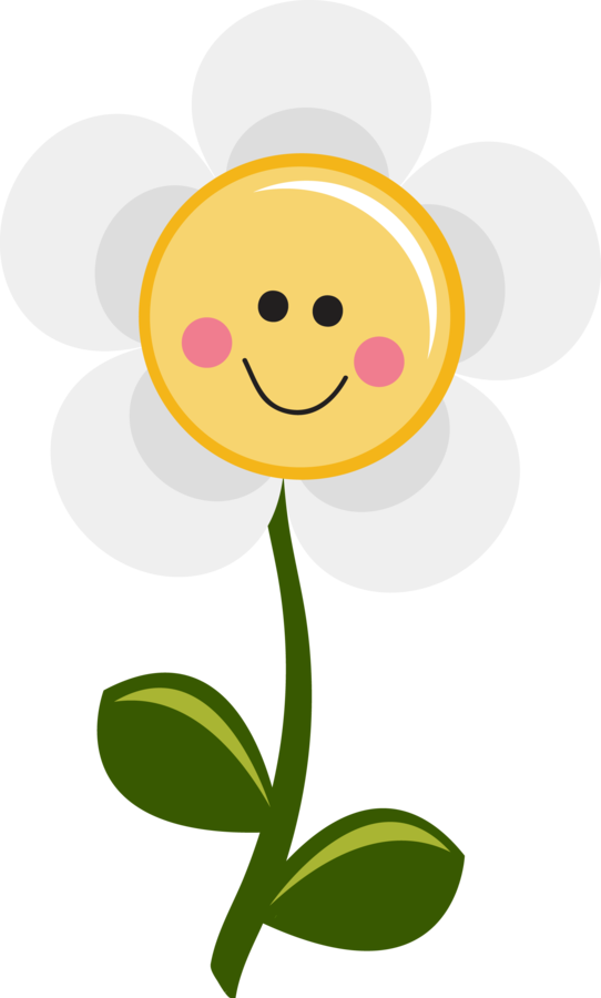 Smiley - Happy Daisy Flower Clipart - Full Size Clipart (#934721 ...