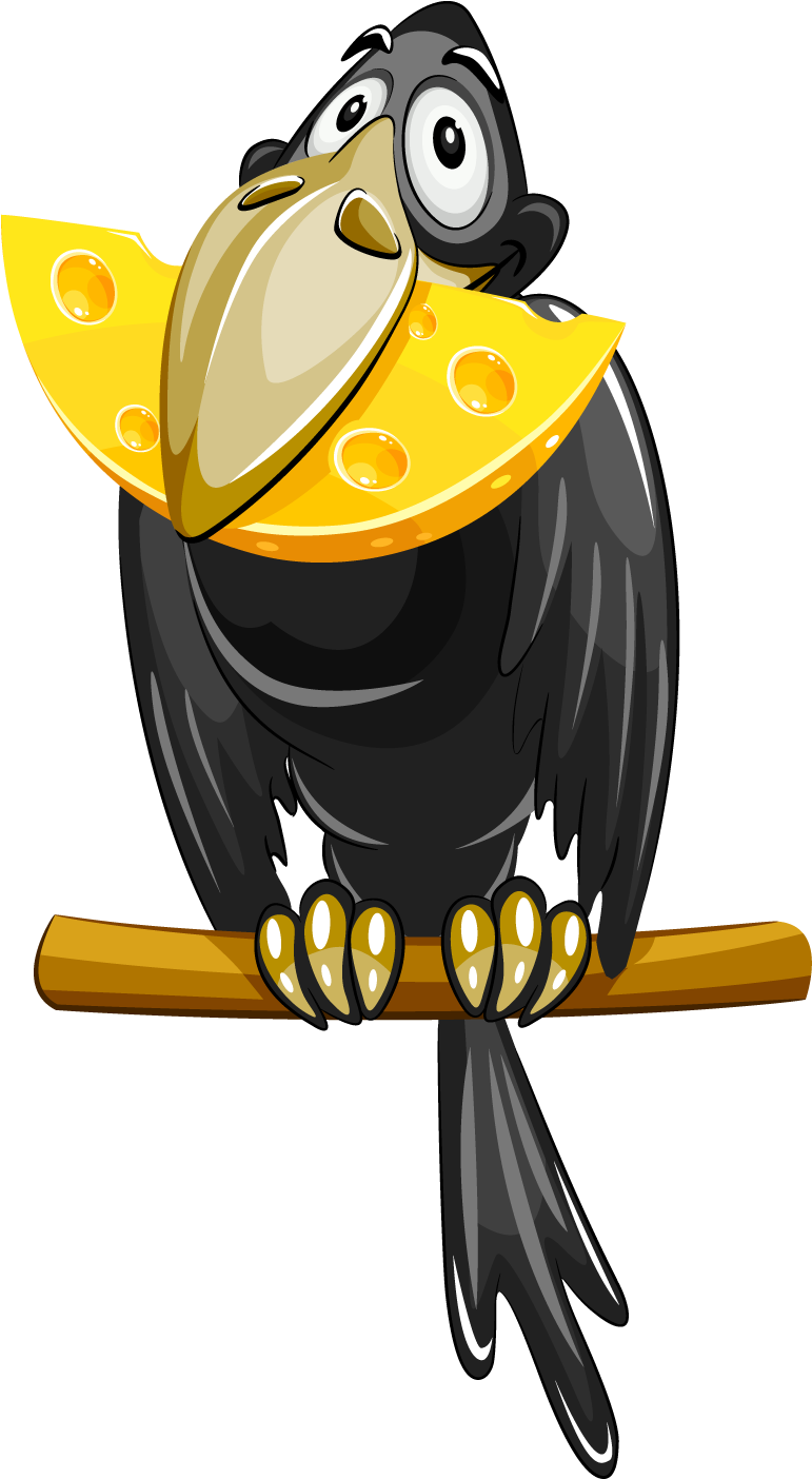 The Surface Pro Bro - Crow With Cheese Clipart - Full Size Clipart ...