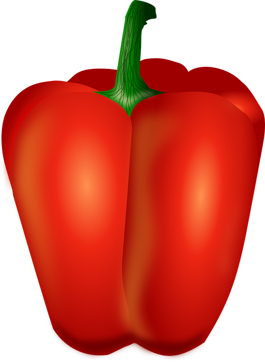 Pepper Clipart Vegetable - Animated Red Bell Pepper - Png Download ...