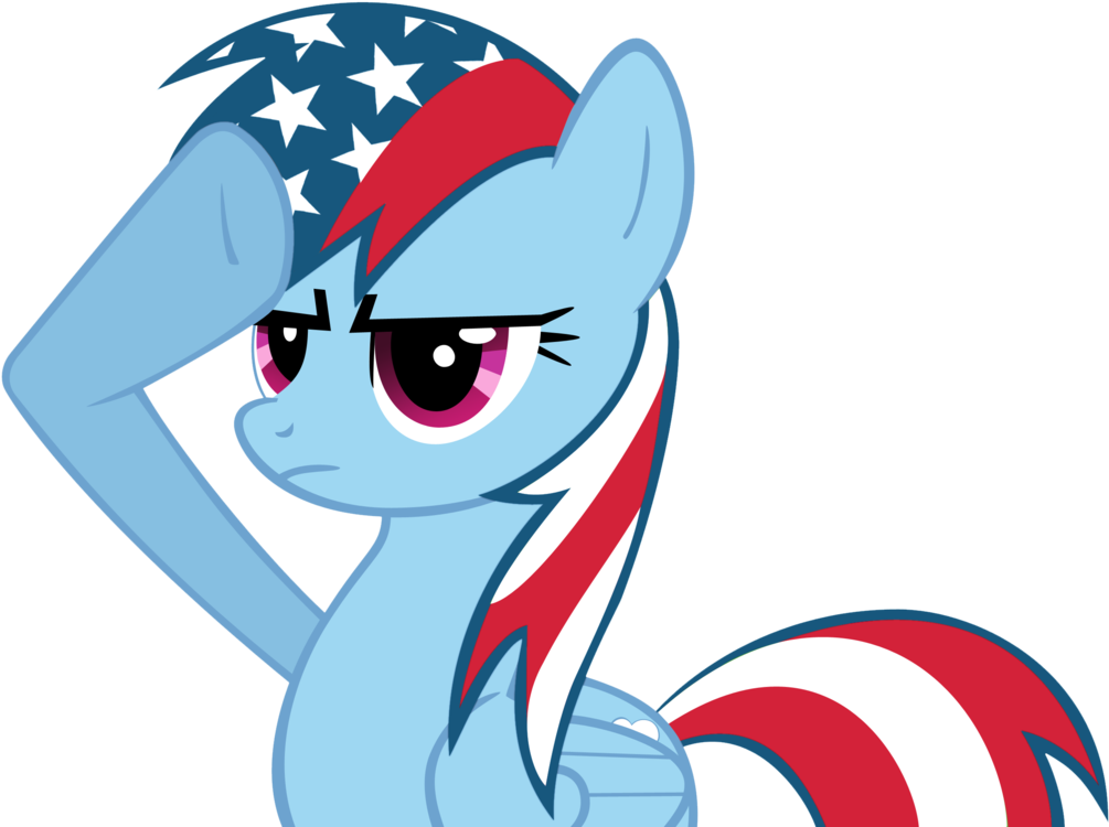 Fanmade Rainbow Dash Usa By Browen2o - Rainbow Dash Salute Clipart ...
