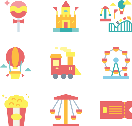 Amusement Park Clipart - Full Size Clipart (#966072) - PinClipart