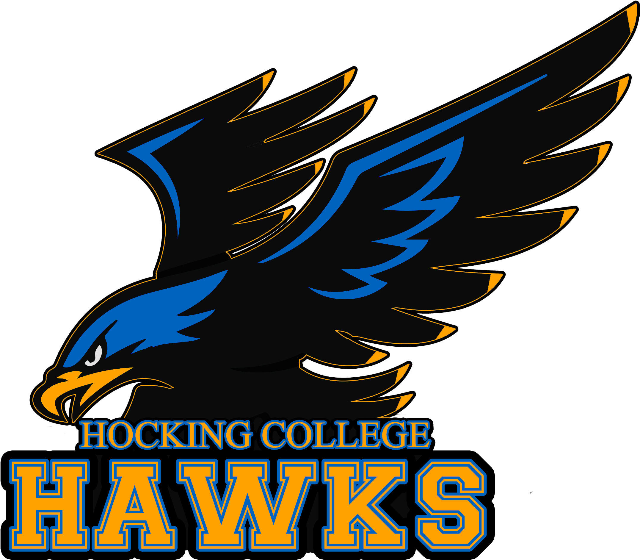 Hawklogo Vector - Hocking College Football Clipart - Full Size Clipart ...