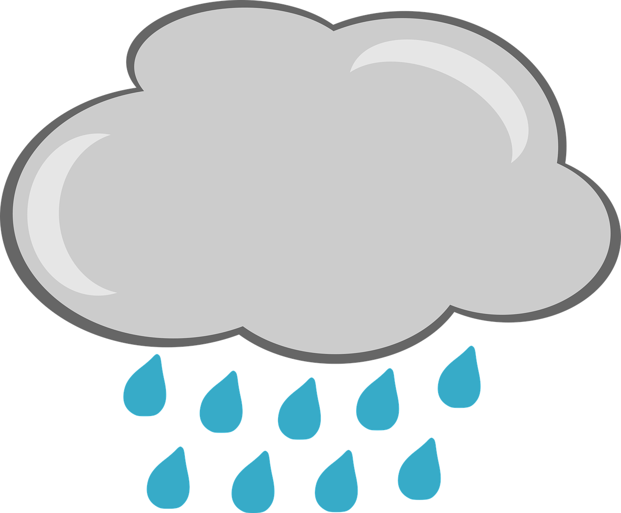 Download Rain Cloud Weather - Sky Tegning Clipart (#967920) - PinClipart