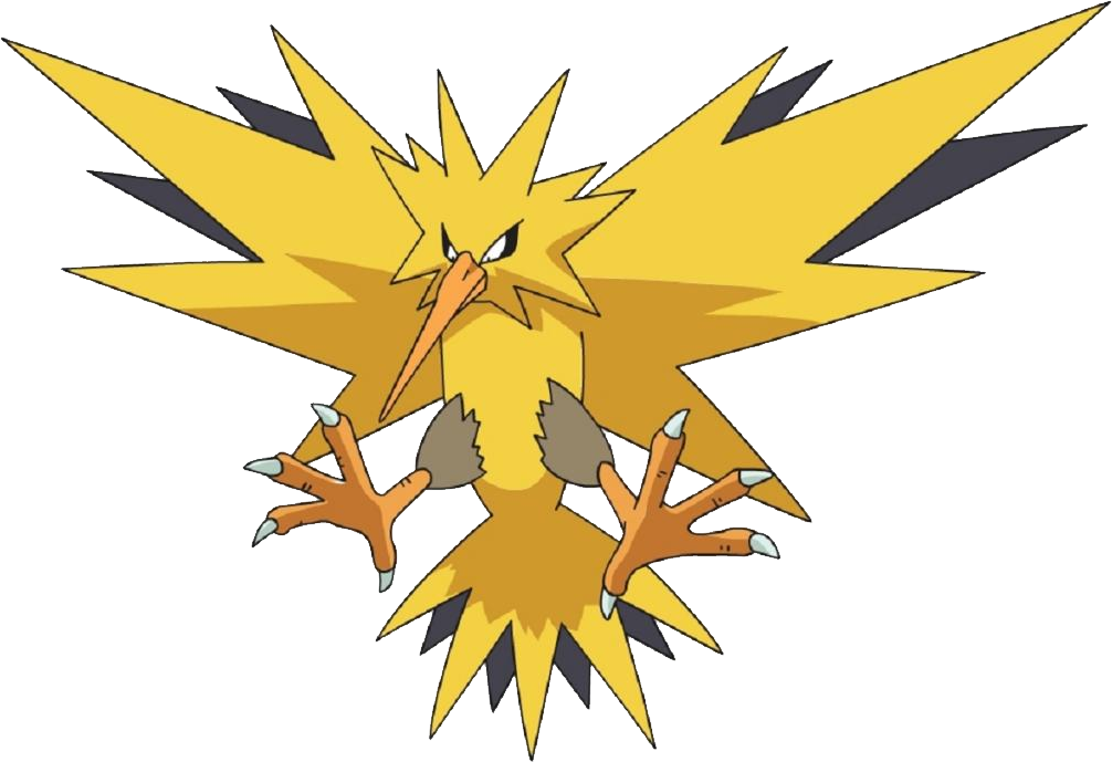 Pokemon Legendary Birds Zapdos Clipart - Full Size Clipart (#971356 ...