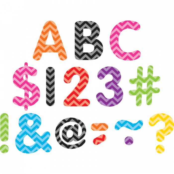 Jpg Freeuse Chevron Letters Clipart - Teacher Created Resources Tcr5566 ...