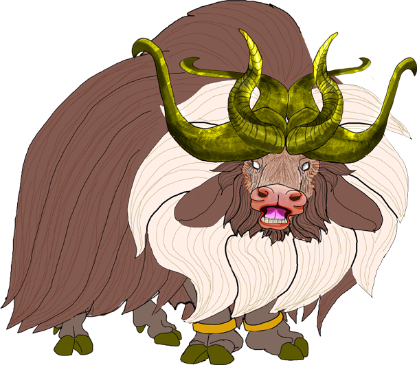 Musk Ox Monster Thing By Kirinworks - Muskox Clipart - Full Size ...