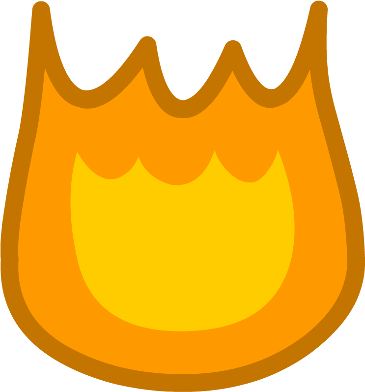 Fireyjr0003 - Bfb Firey Jr Body Clipart - Full Size Clipart (#991711 ...