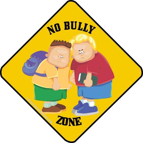 No Bully Zone Caution Poster - Bullying Clipart - Full Size Clipart ...