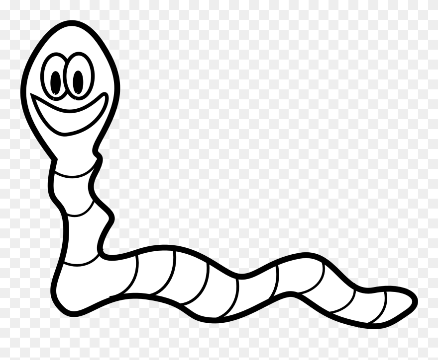 Popular Images - Clipart Black And White Worm - Png Download (#4532 ...