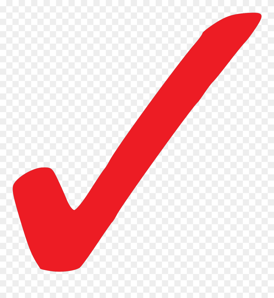 Simple Red Checkmark Clip Art - Red Checkmark - Png Download (#8212 ...