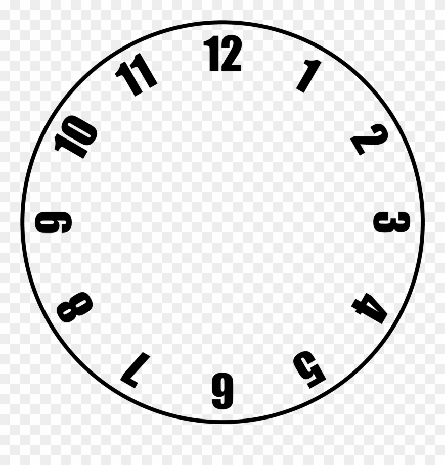 Download Free Clock Face Template Clock With No Hands Clipart 11415 