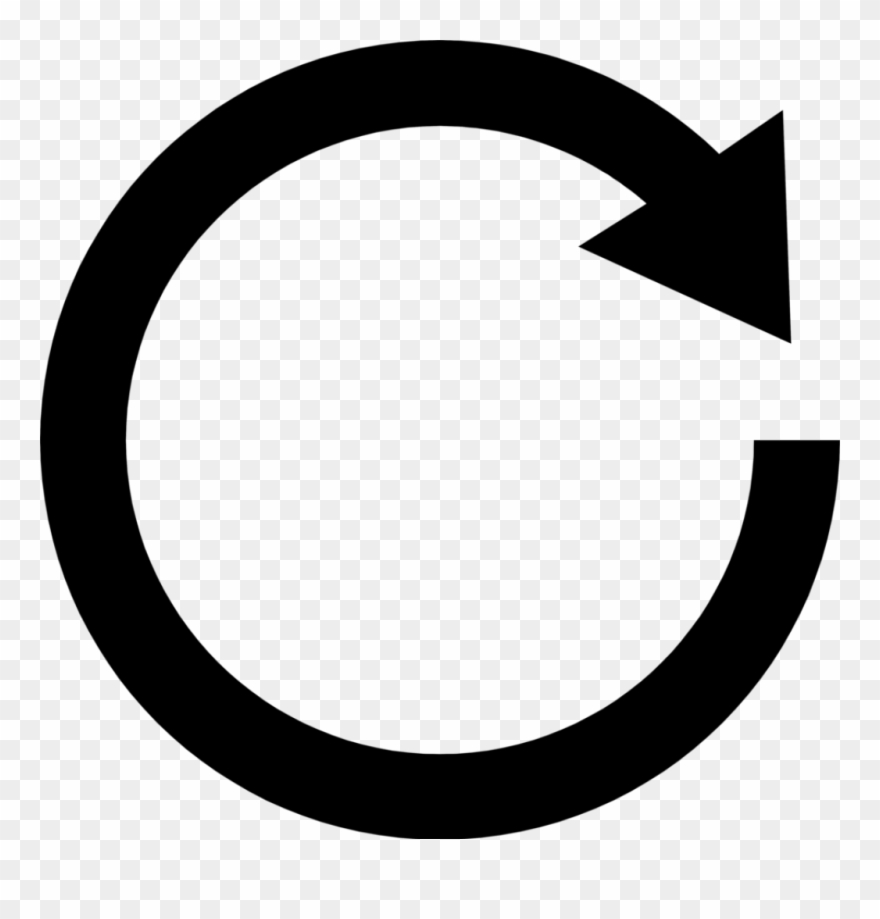 Quarter Arrow Black Clipart - Circle Black And White Png Transparent ...