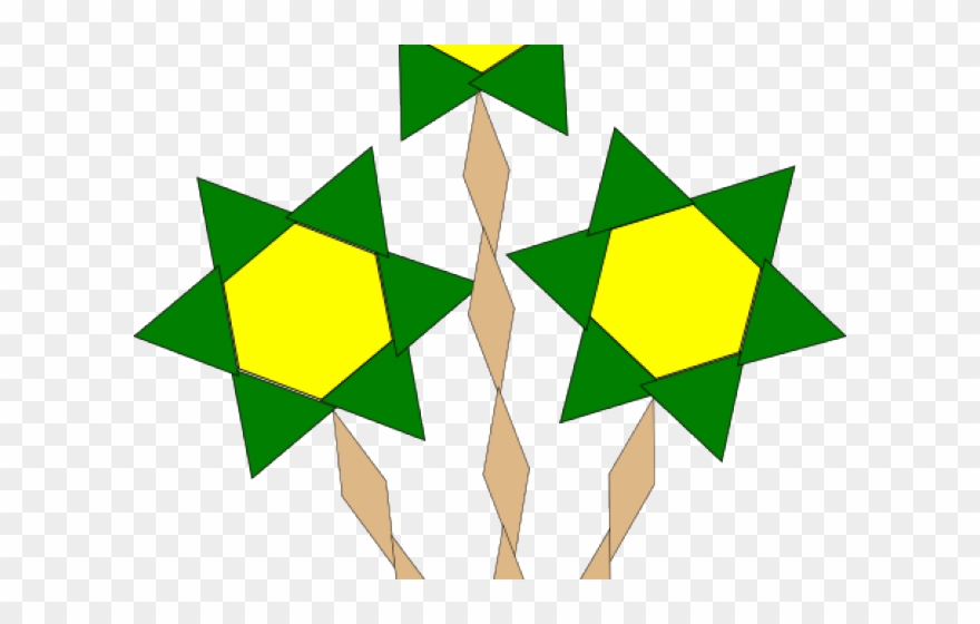 Shapes Clipart Flower - Flower Pattern Block Printable - Png Download ...