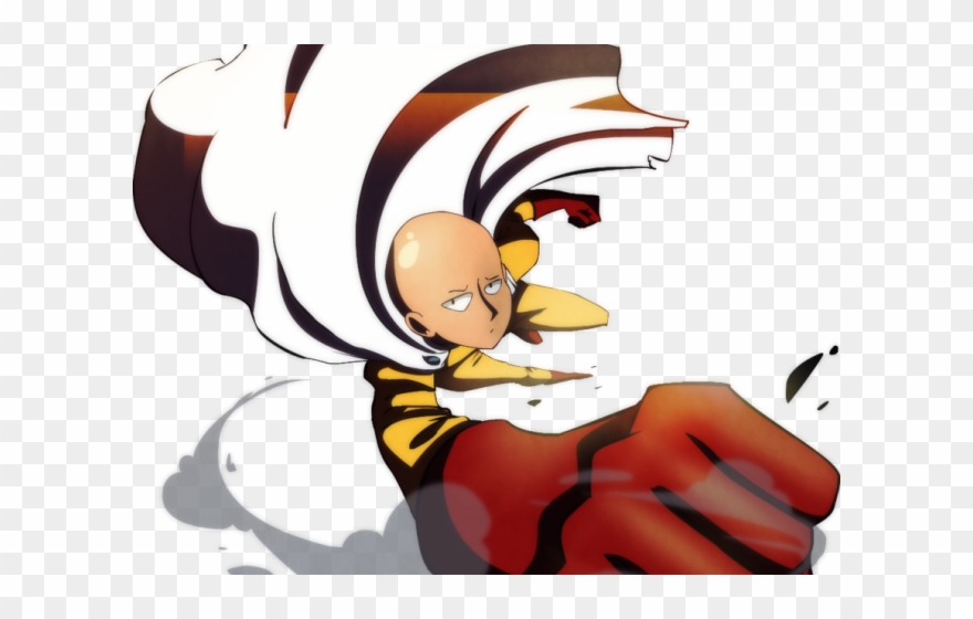 One Punch Man Clipart Flying - One Punch Man Punch Png Transparent Png ...