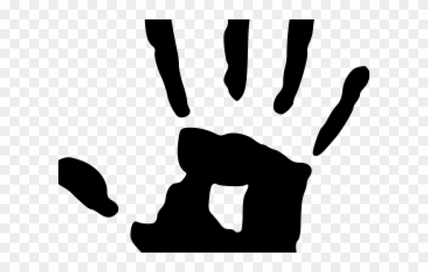 Handprint Clipart Right - Hand Print Clipart - Png Download (#1007497 ...