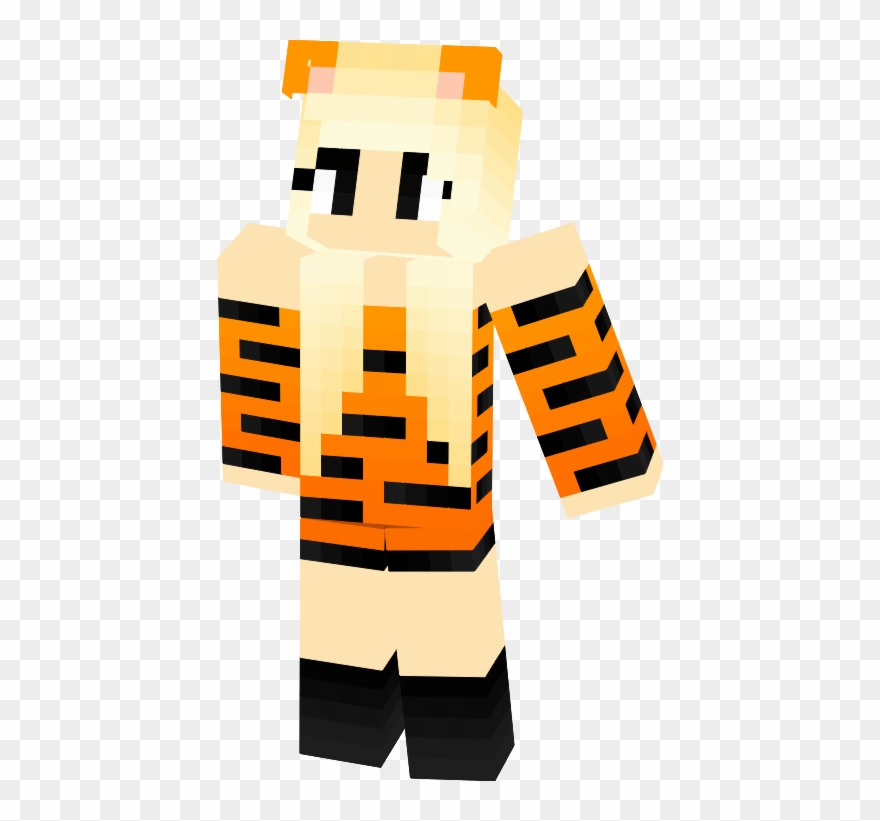 Download This Is A Cute Minecraft Skin Tiger Skin, Tiger Tiger, - Cute ...