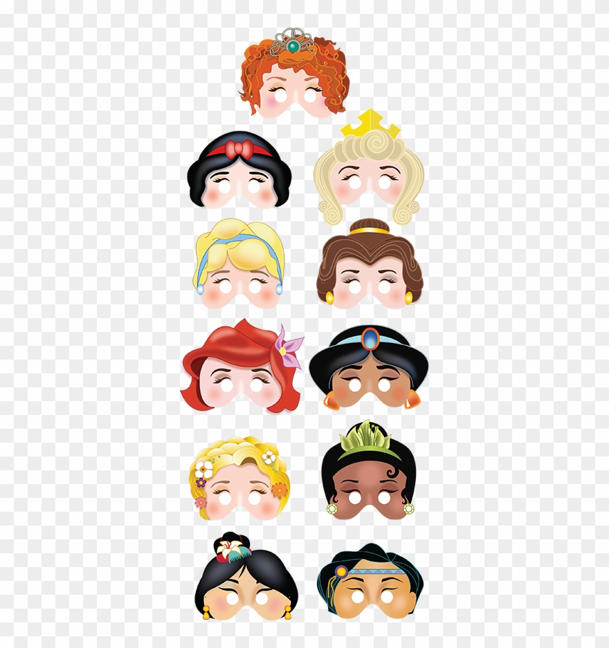 Download Printable Princess Masks $17 Printable Masks, Party - Disney ...