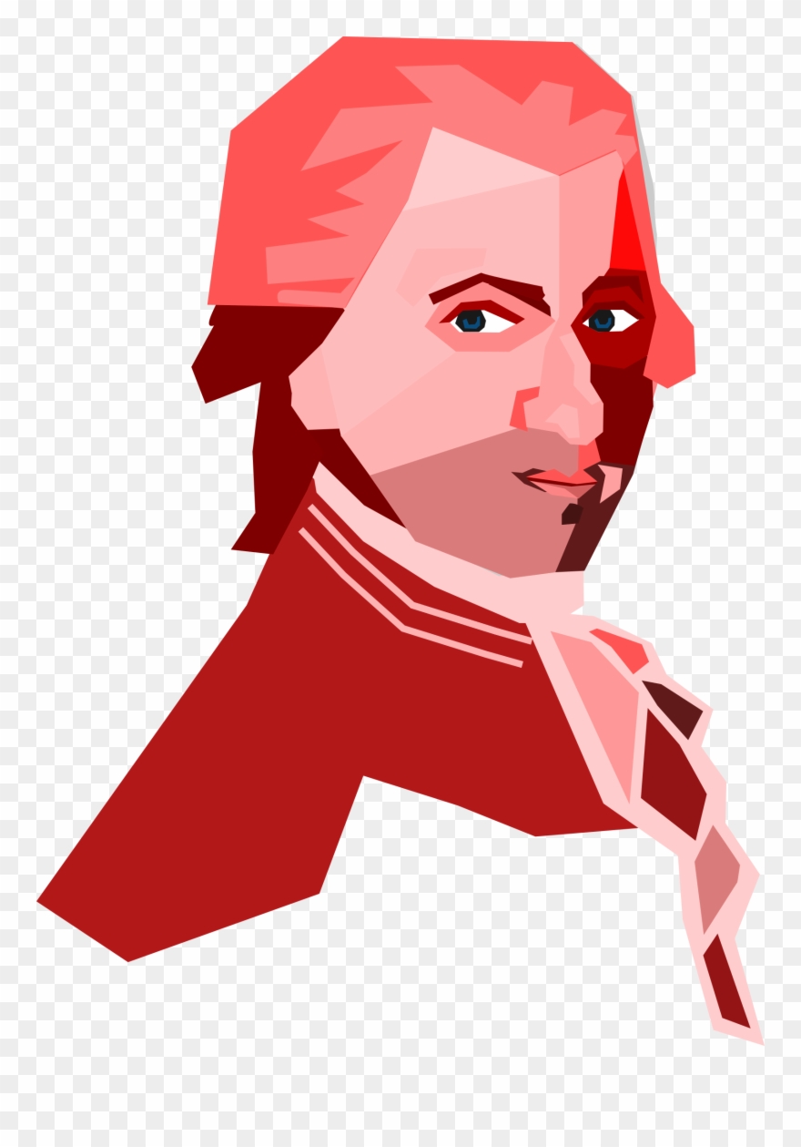 Clipart - Wolfgang Amadeus Mozart Png Transparent Png (#1020612 ...