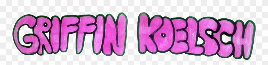 Griffin Koelsch's Portfolio - Griffin In Bubble Letters Clipart ...