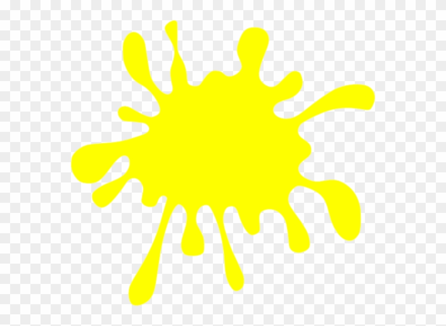 Download Yellow Clipart Splat - Color Splash Clipart Yellow - Png ...