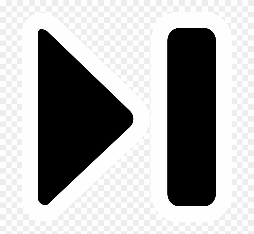 High Contrast Media Skip Forward - Next Song Icon Png Clipart (#1045733 ...