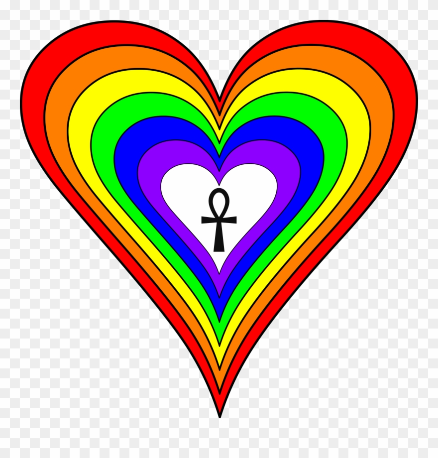 Rainbow Heart No Background Clipart (#1052790) - PinClipart