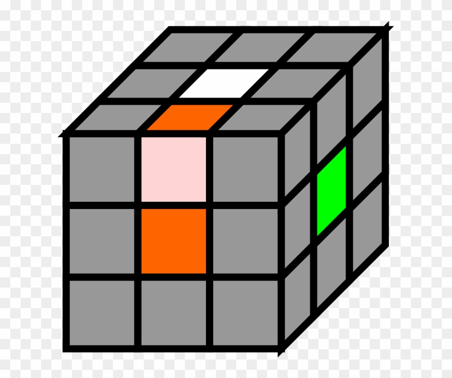 Rubik's Cube Beginner's Method - Rectangular Prisms With Cubes Clipart ...