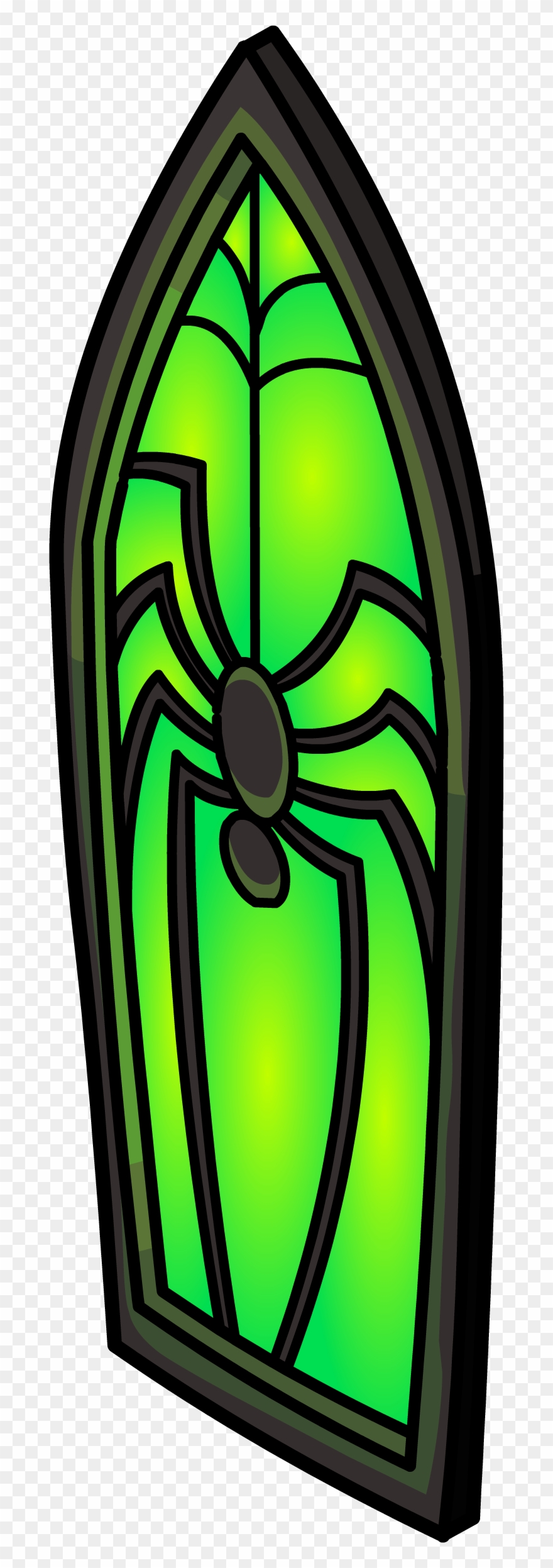 Black Widow Window Sprite 008 - Stained Glass Clipart (#1087309 ...