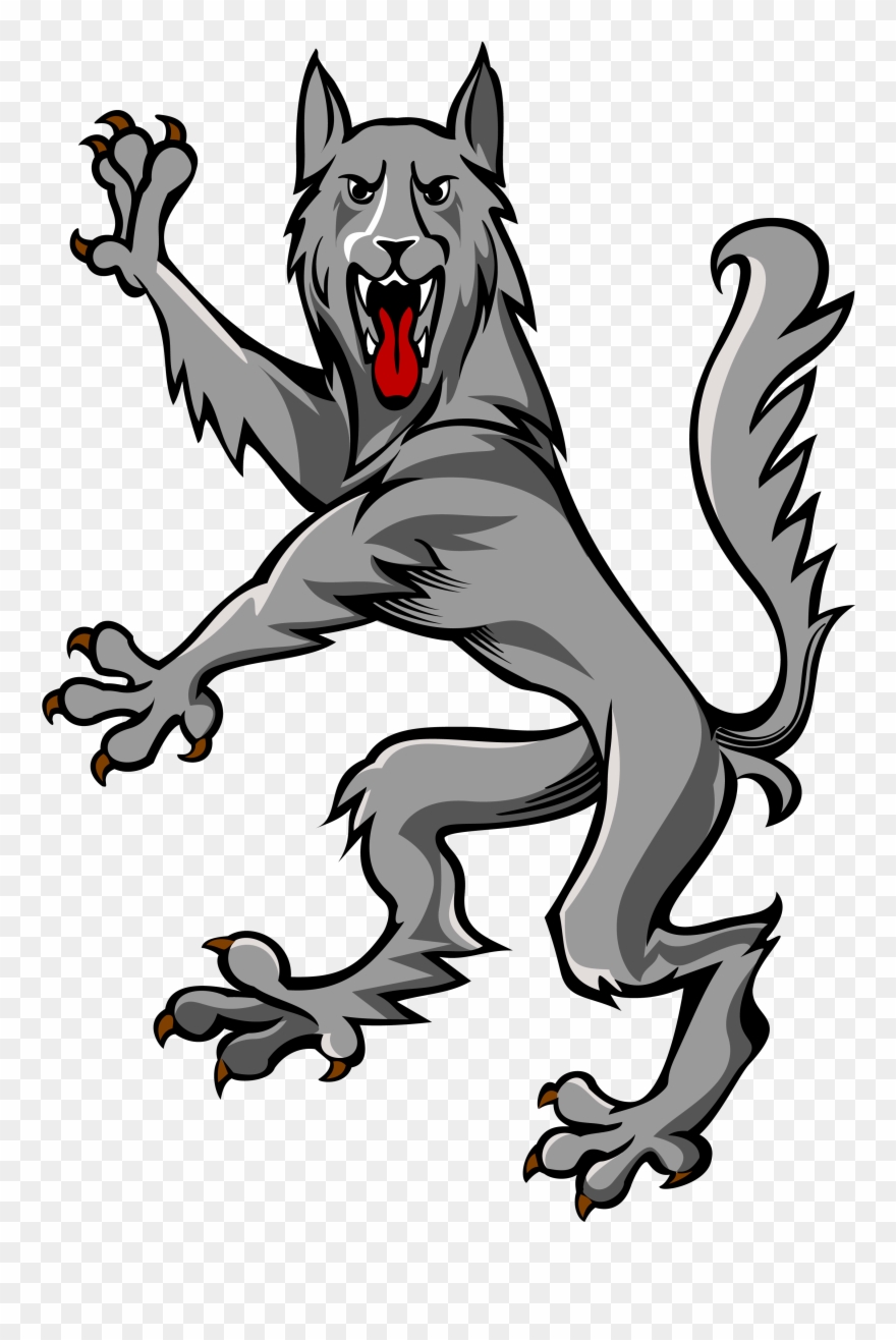 Pin By Lee Libka On Wolf Siluets - Medieval Coat Of Arms Wolf Clipart ...