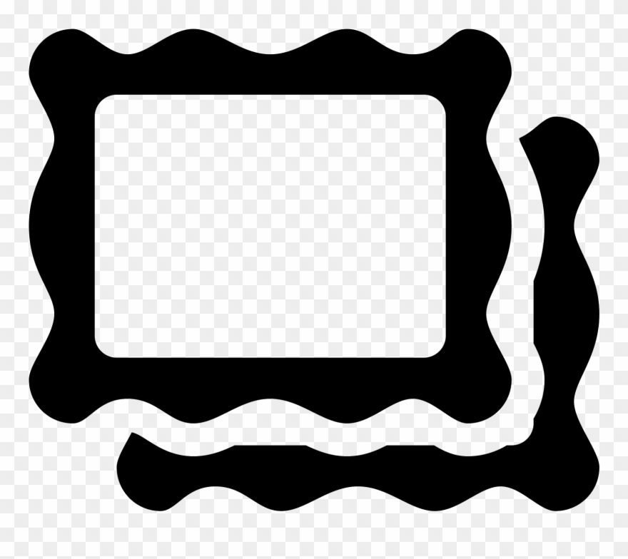 This Icon Is Of Two Squares Placed Over Each Other - Art Gallery Icon ...