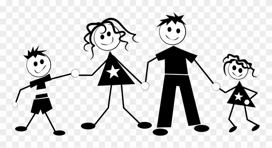Download Three Stick Figure Kids Clipart - Stick Figure Family Png ...