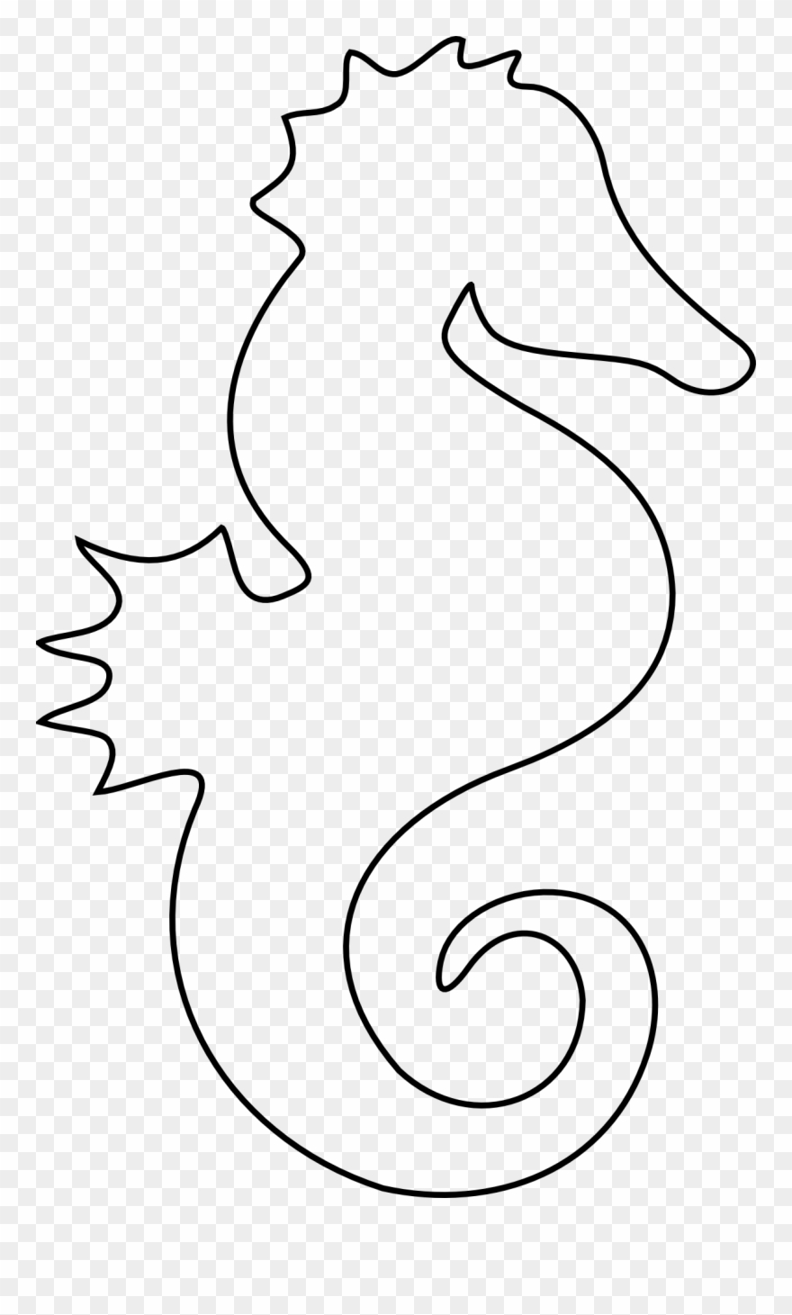 Seahorse Template Printable Printable Word Searches
