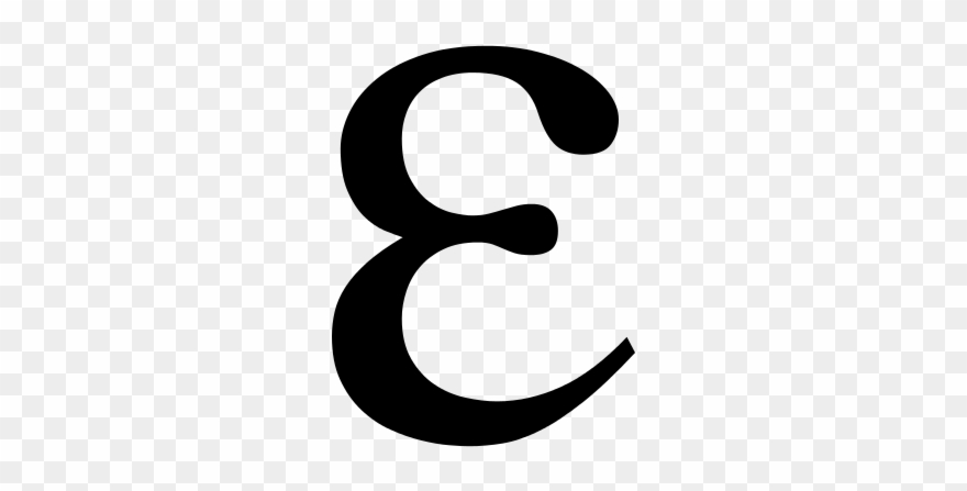 Open-mid Front Unrounded Vowel - Greek Epsilon Clipart (#1127007 ...