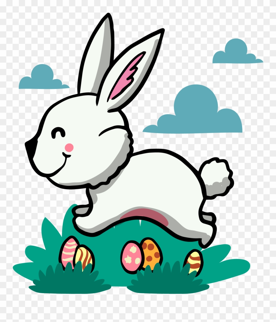 Drawn Bunny European Rabbit - Rabbit Clipart (#1127208) - PinClipart