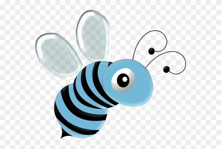 Blue Bee Cartoon Clipart (#1136371) - PinClipart