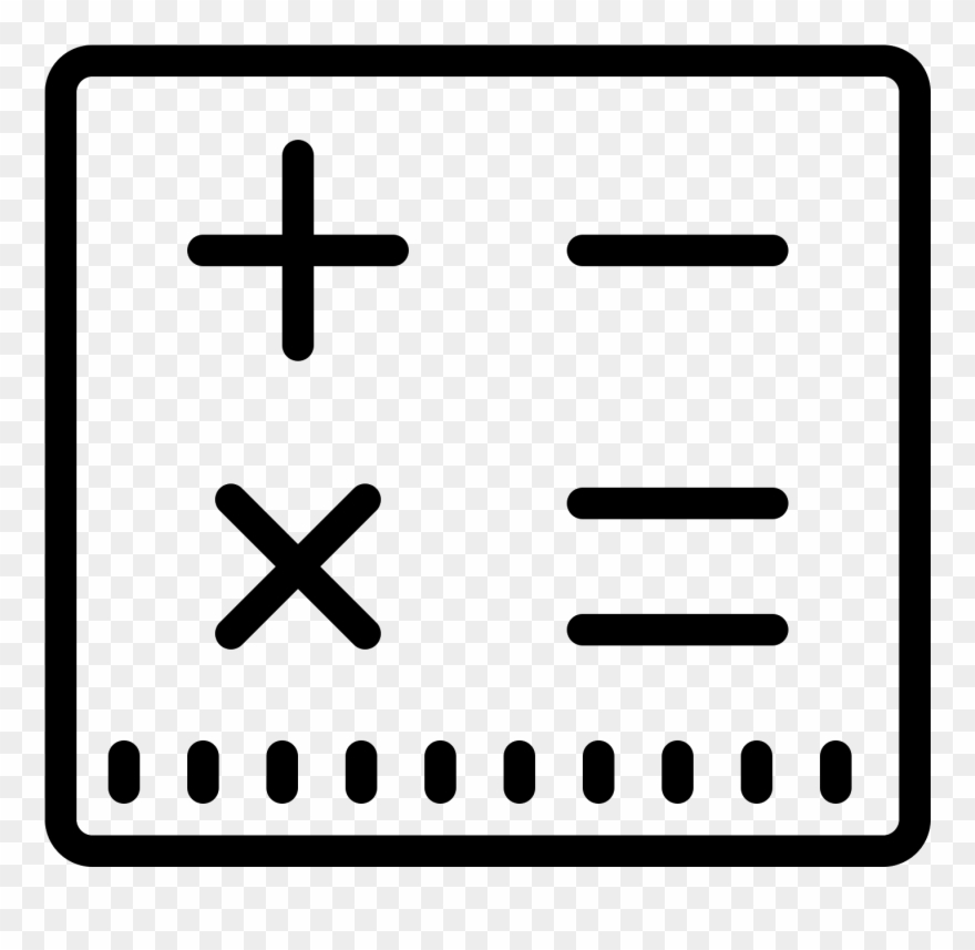 This "math" Icon Consists Of A Perfect Square Divided - Icon Clipart ...