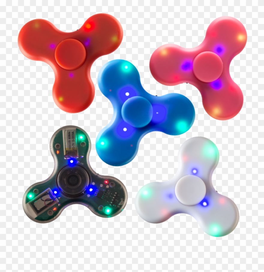 Download 5-pack Random Led Bluetooth Speaker Fidget Spinners - Fidget ...