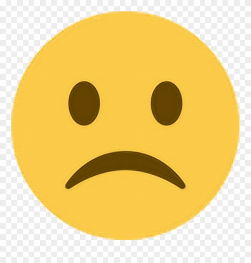 Popular And Trending Upset Crying Stickers On - Frown Emoji Clipart ...