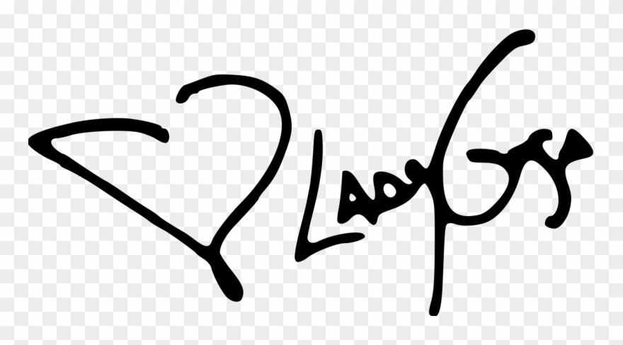 Download File - Ladygaga Sig - Svg - Signature Lady Gaga Clipart ...