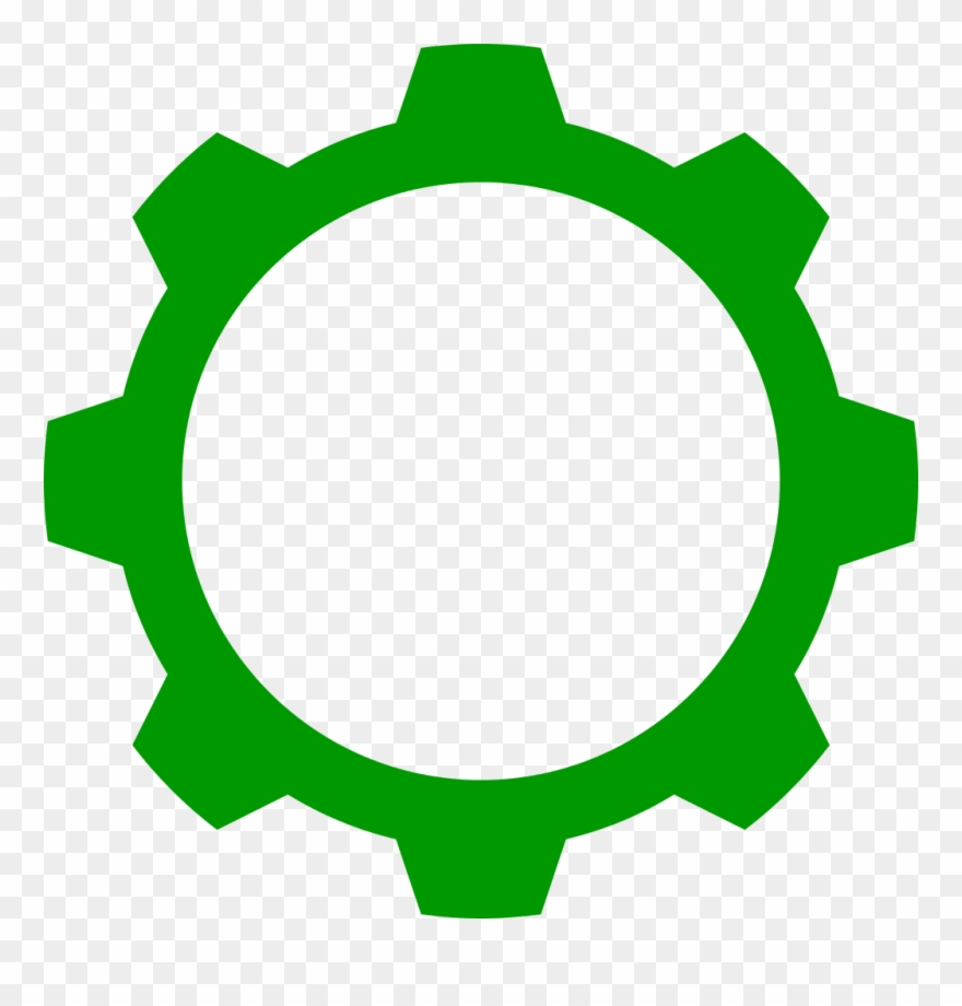 Green Gear Clipart (#1172950) - PinClipart