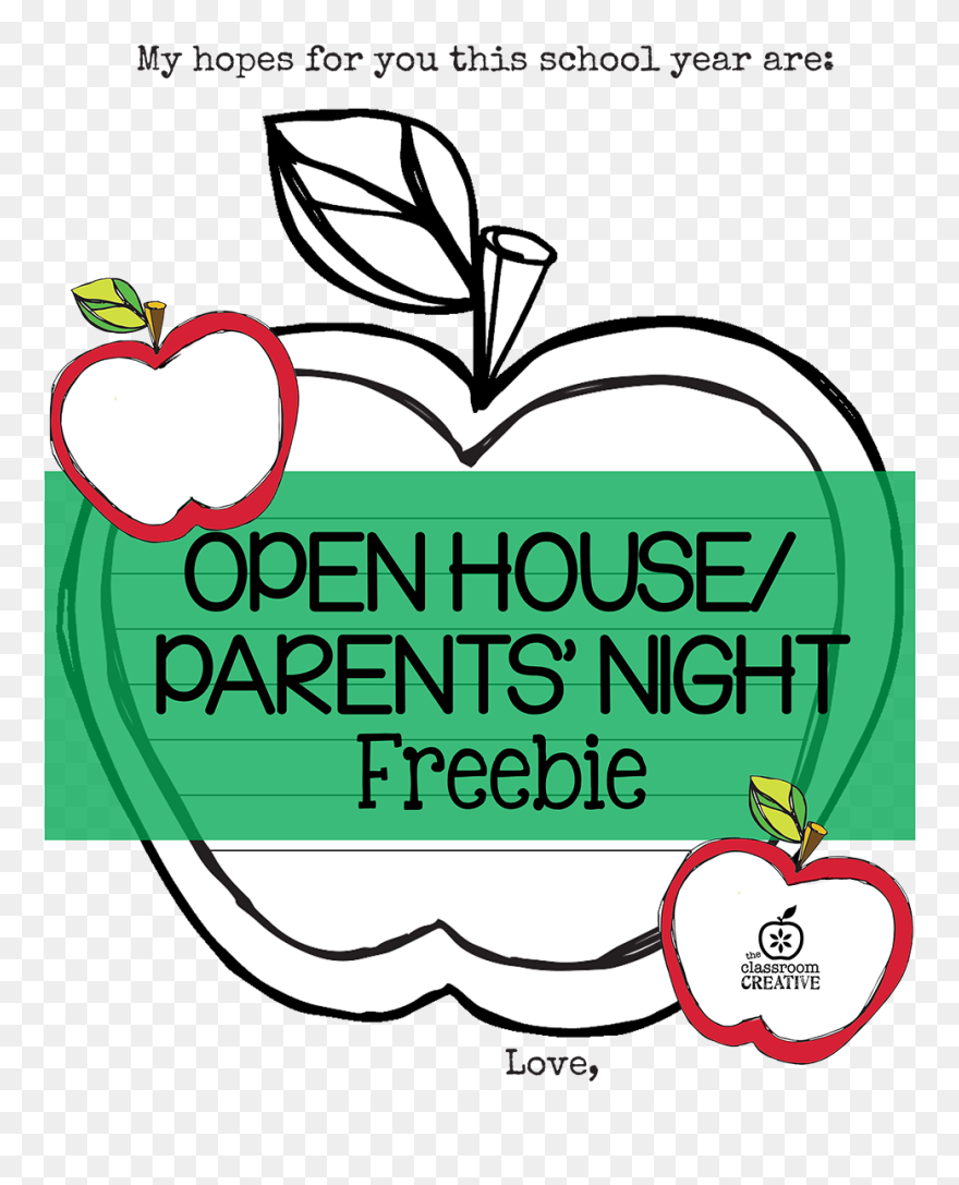 Download Free Open House/ Parent's Night Printable {apple Themed ...