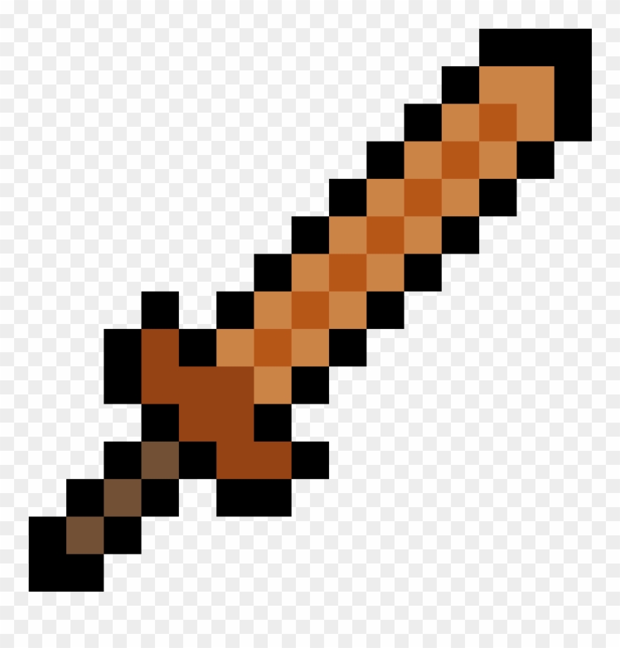 Copper Broadsword 8 Bit Diamond Sword Clipart 1184422 - vrogue.co