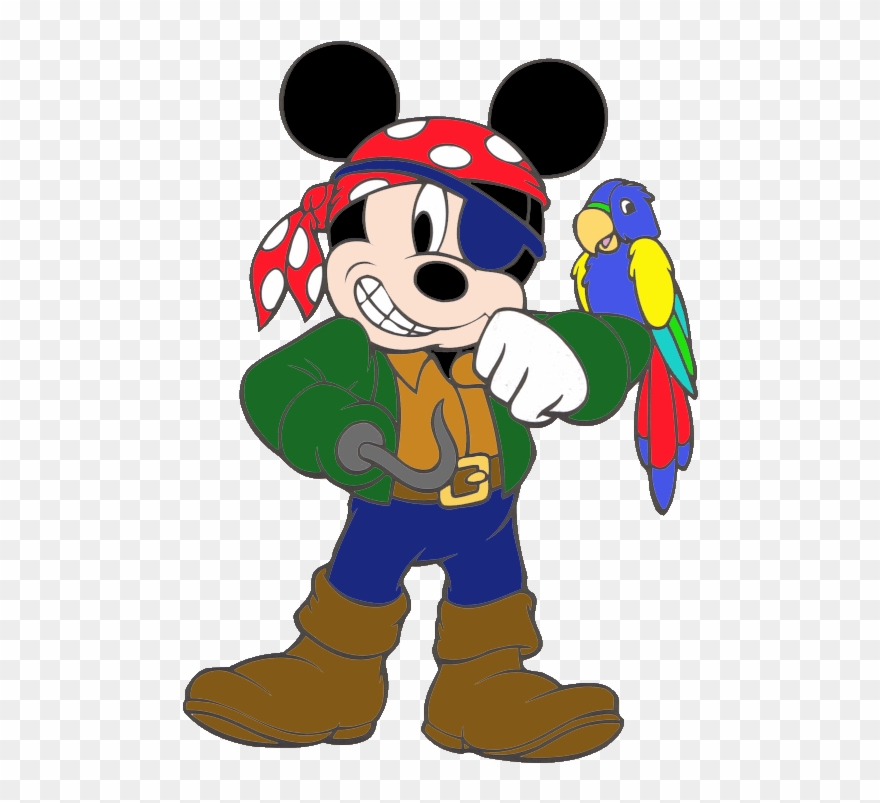 Mickey Mouse As A Pirate Clipart (#1190558) - PinClipart